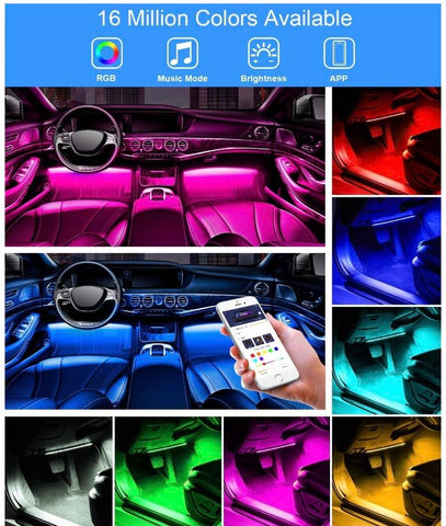 Interior Multi-Colour Accent LED Lighting Kit – www.nmotionauto.com